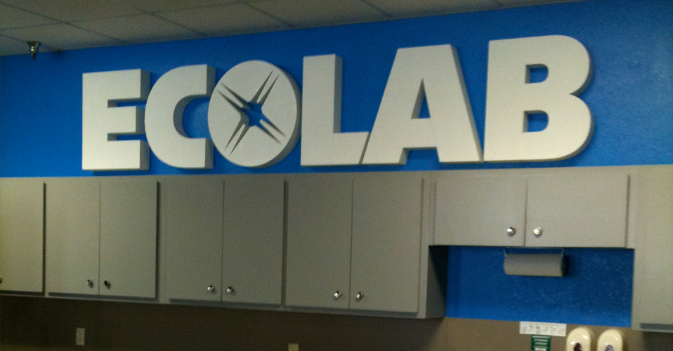 Ecolab logo - Polystyrene - Envisionary Images